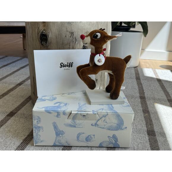 steiff | Holiday | Steiff 5 Year Anniversary Rudolph Red Nose Reindeer ...